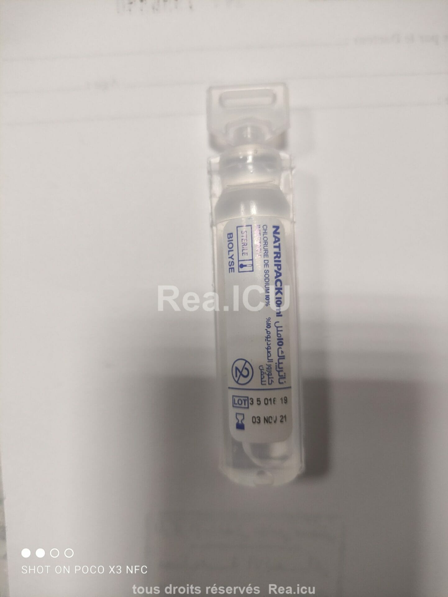 Preparation du serum salé hypertonique NaCl 3% SSH | Rea ICU